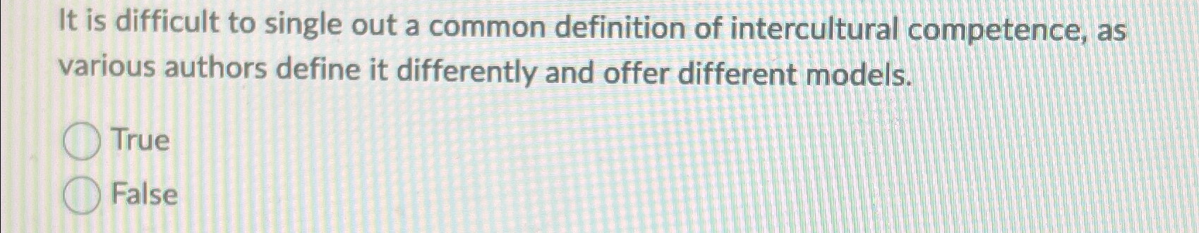 Solved It is difficult to single out a common definition of | Chegg.com