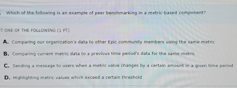 Solved Which of the following is an example of peer | Chegg.com