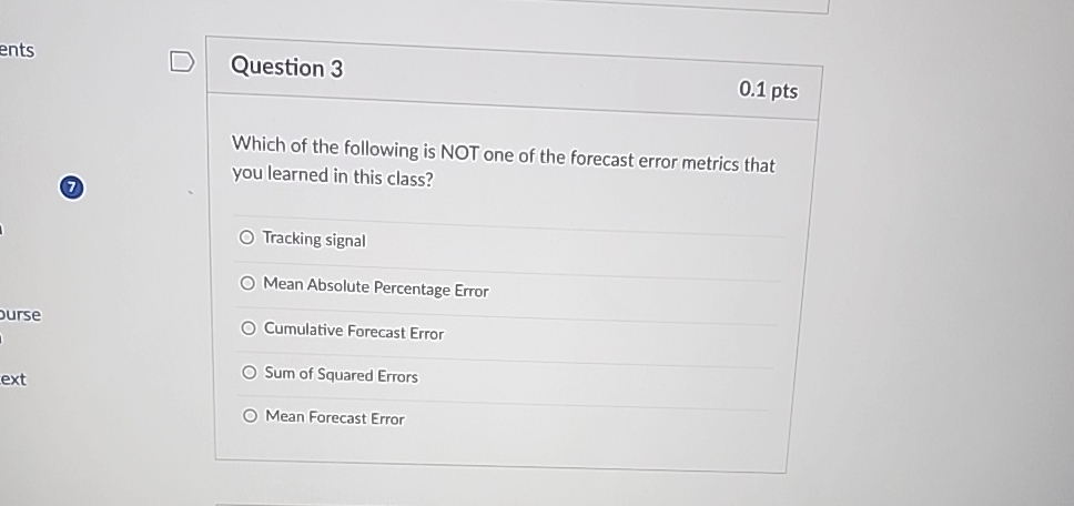 Solved Question 30.1ptsWhich of the following is NOT one of | Chegg.com
