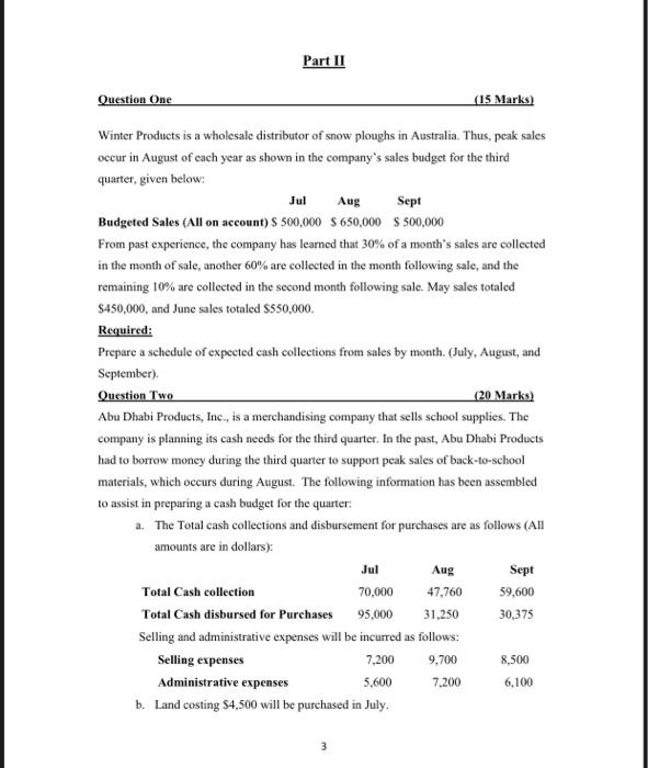Solved Version 5 The data below pertains to the third | Chegg.com