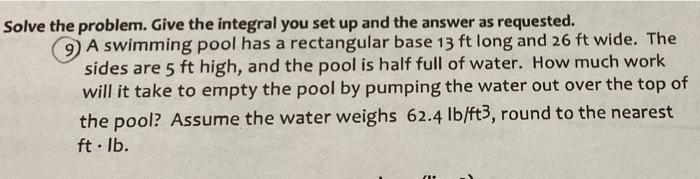 Solved Solve the problem. Give the integral you set up and | Chegg.com
