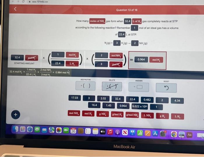 Solved How many gas form when jas completely reacts at STP | Chegg.com