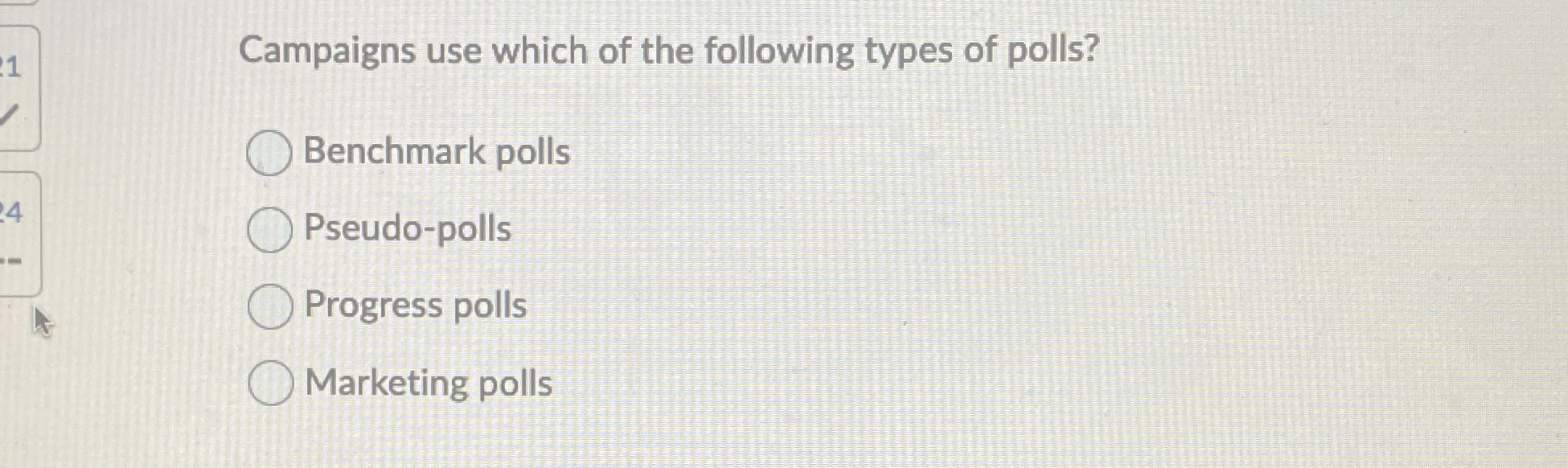 Campaigns use which of the following types of | Chegg.com