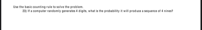 Solved Use the basic counting rule to solve the problem.If a | Chegg.com