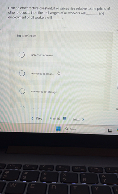 Solved Holding other factors constant, if oil prices rise | Chegg.com