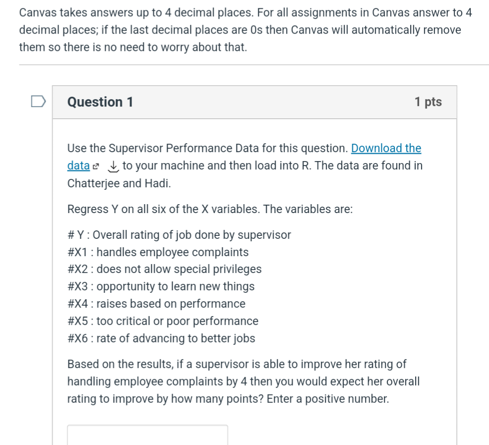 Solved Canvas takes answers up to 4 decimal places. For all | Chegg.com