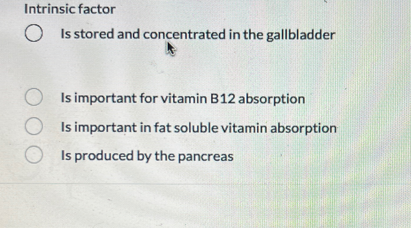 Solved Intrinsic factorIs stored and concentrated in the | Chegg.com