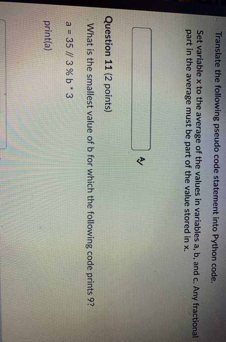 Solved Translate the following pseudo code statement into | Chegg.com