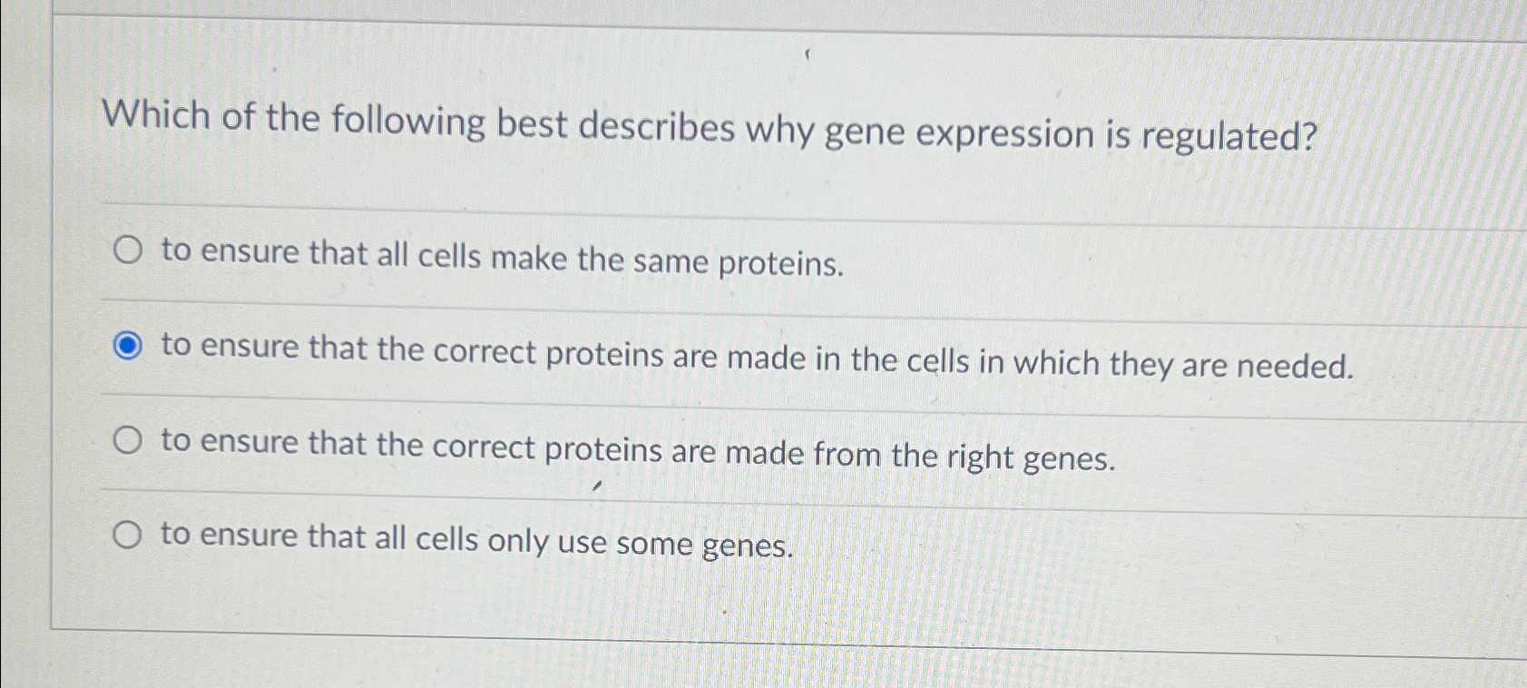 Solved Which of the following best describes why gene | Chegg.com