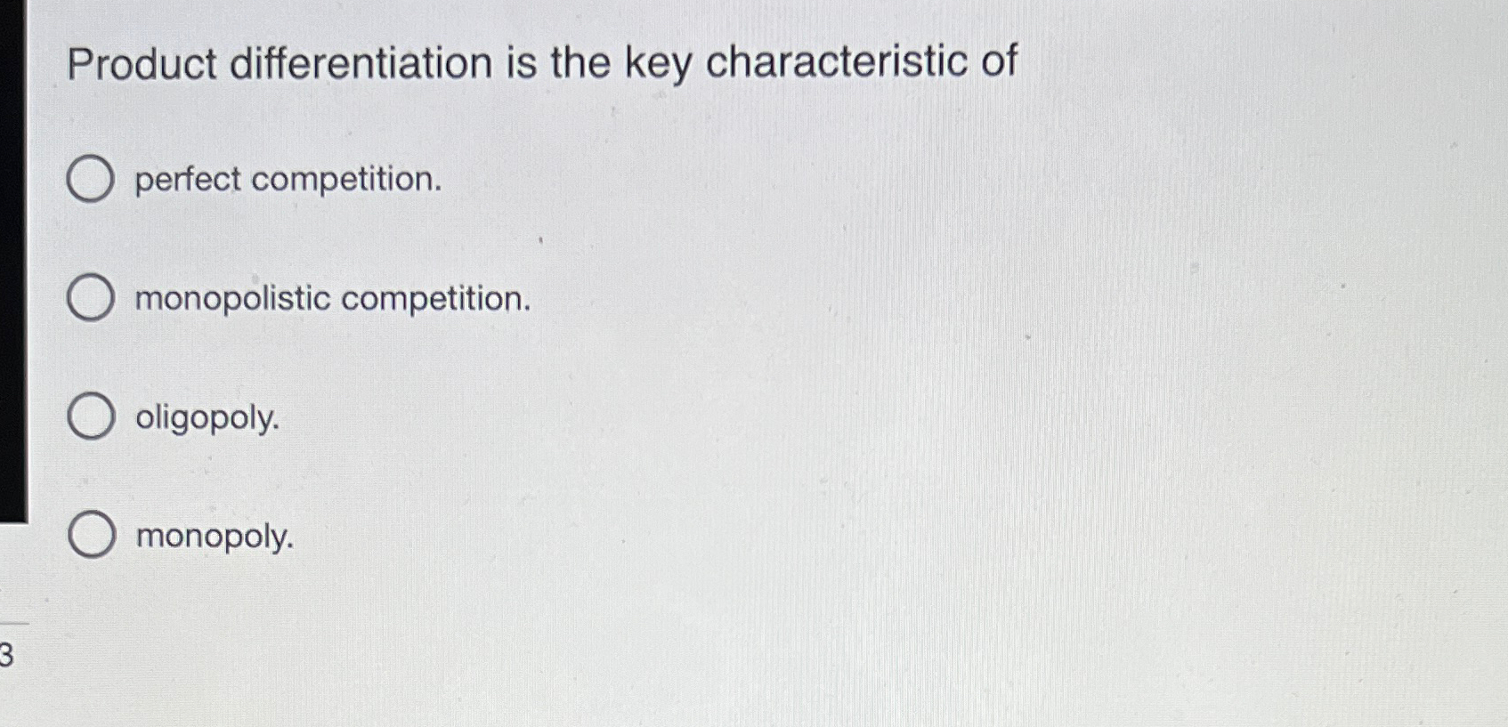 Solved Product differentiation is the key characteristic | Chegg.com