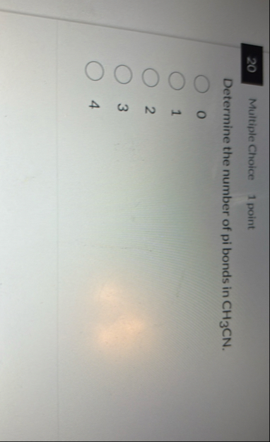 Solved Multiple Choice1 ﻿pointDetermine the number of pi | Chegg.com