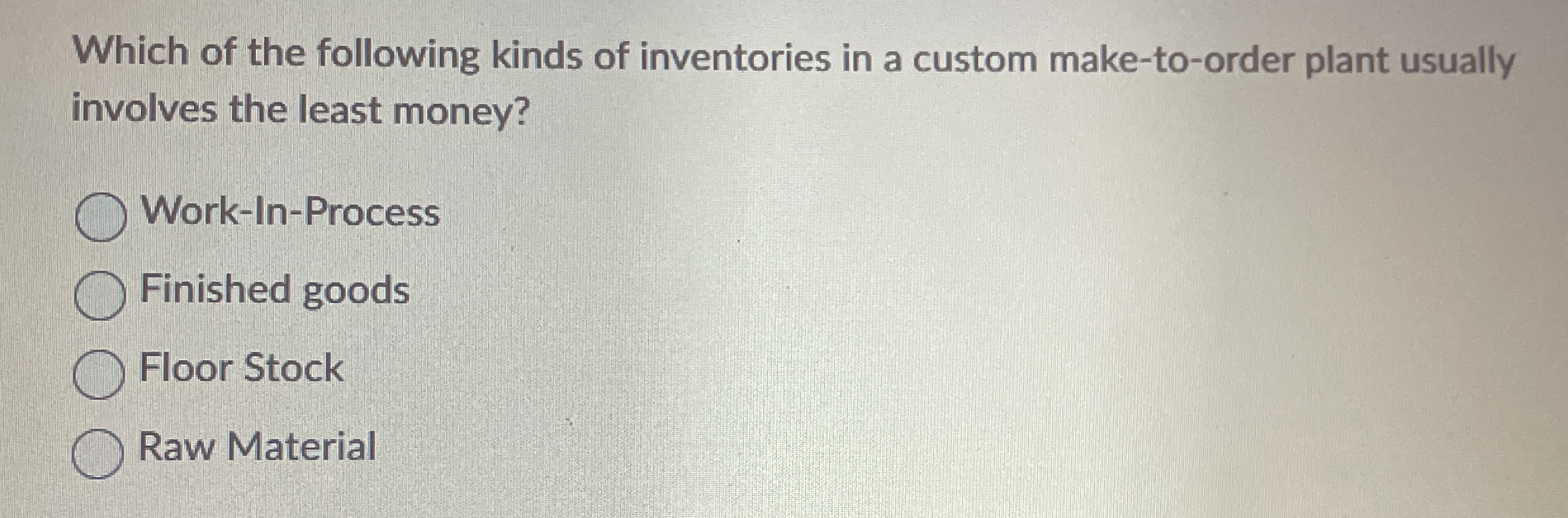 Solved Which of the following kinds of inventories in a | Chegg.com