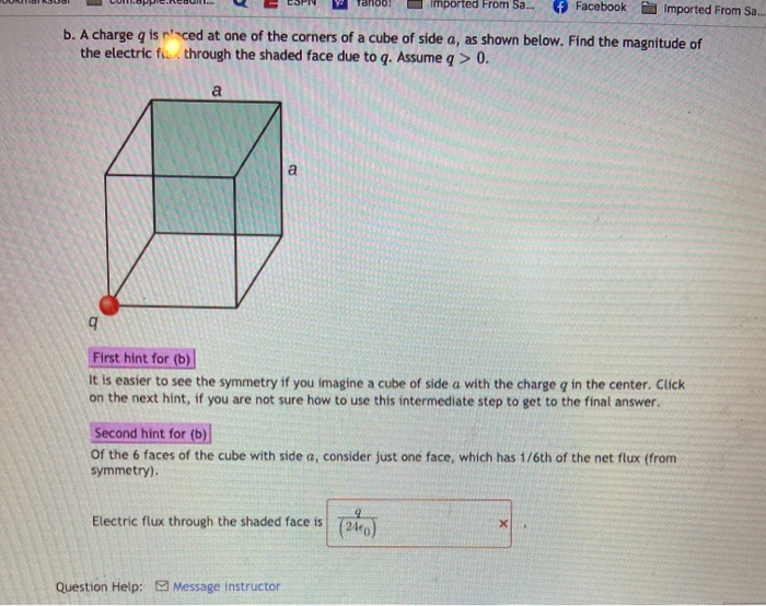 Solved Co From Sa. a. A point charge is located at the | Chegg.com