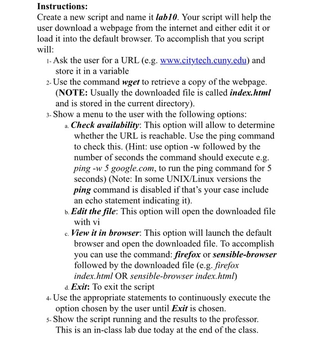 Solved Instructions: Create a new script and name it lab10. | Chegg.com
