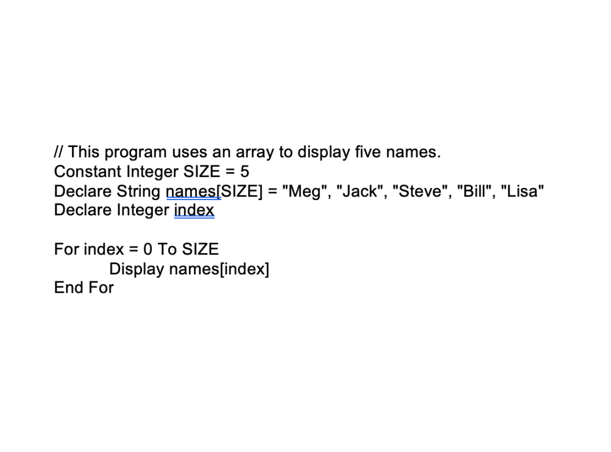 Solved Wheres the error in this pseudocode and how do I fix? | Chegg.com