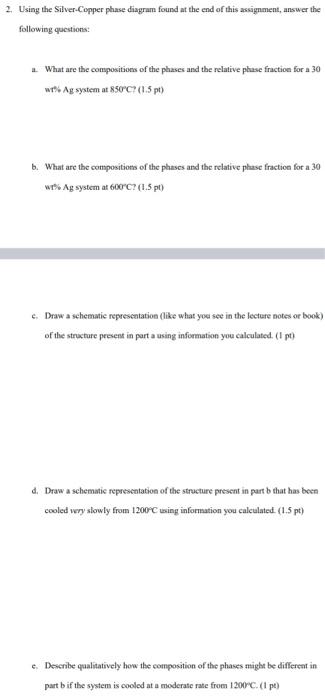 Solved b. What are the compositions of the phases and the | Chegg.com
