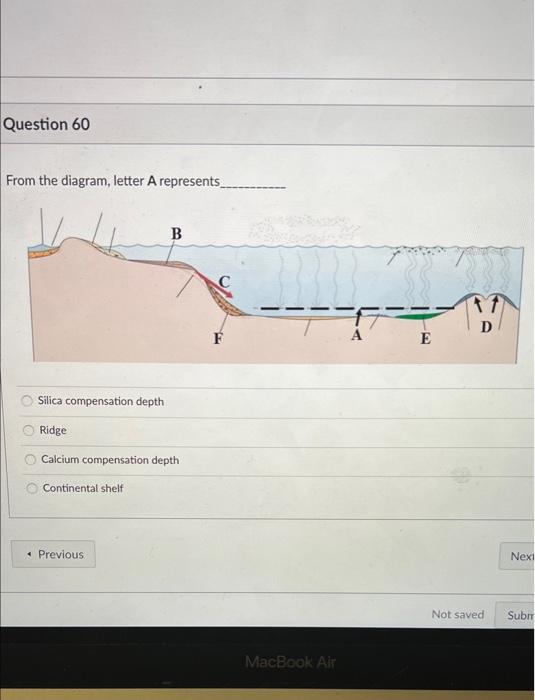 Solved Question 60 From the diagram, letter A represents B O | Chegg.com