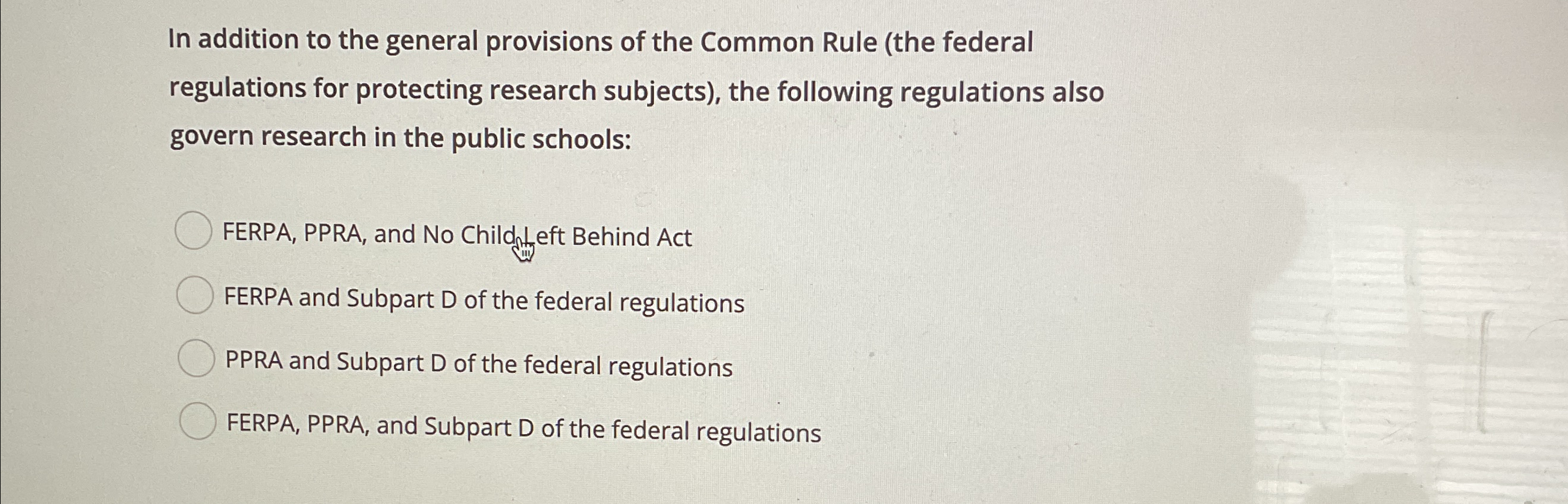 Solved In addition to the general provisions of the Common | Chegg.com