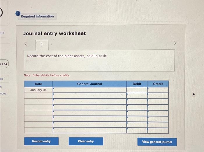 Required information Problem 8-3A (Static) Asset cost | Chegg.com