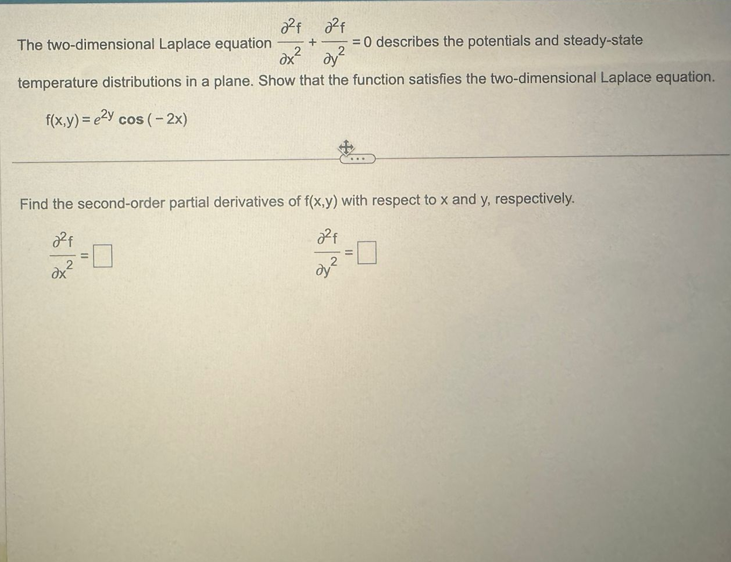 Solved The two-dimensional Laplace equation | Chegg.com