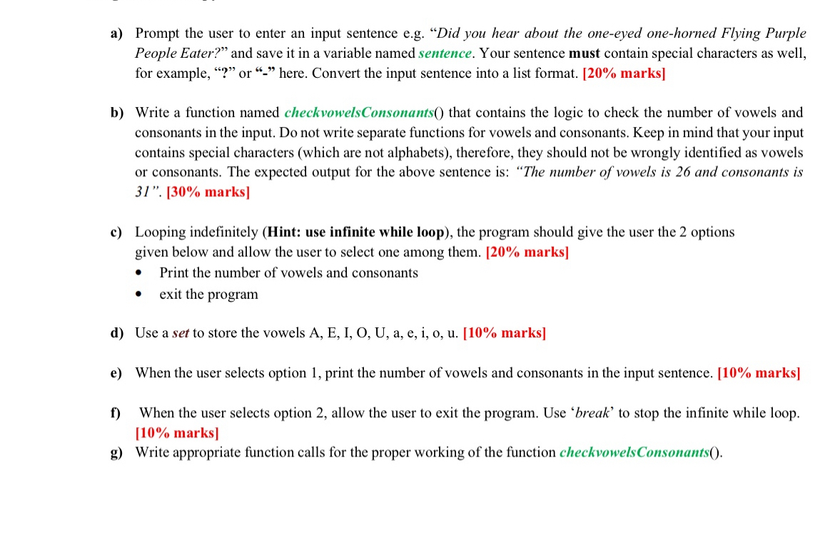 Solved Write a python programa) ﻿Prompt the user to enter an | Chegg.com