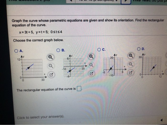 Solved Graph the curve whose parametric equations are given | Chegg.com