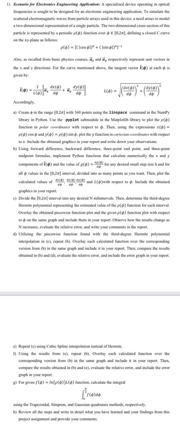 Solved Scenario for Electronics Engineering Application: A | Chegg.com