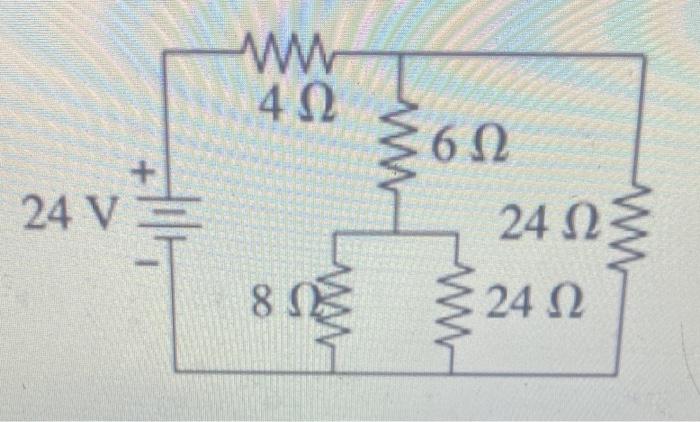 Solved 1) Determine the current flowing through each of the | Chegg.com