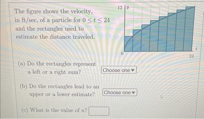 Solved The figure shows the velocity, in ft/sec, of a | Chegg.com