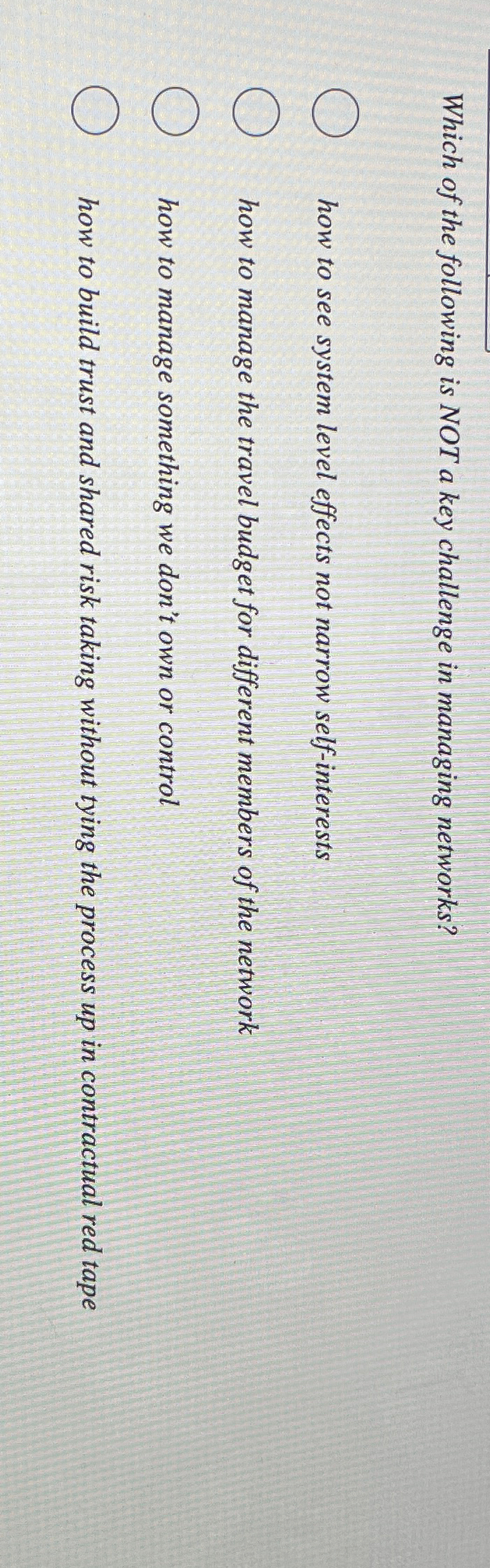 Solved Which of the following is NOT a key challenge in | Chegg.com