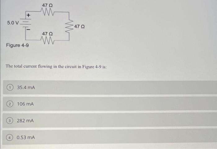 Solved The total current flowing in the circuit in Figure | Chegg.com