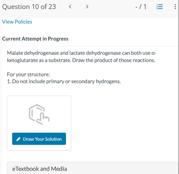 Solved View Policies Current Attempt in Progress Malate | Chegg.com