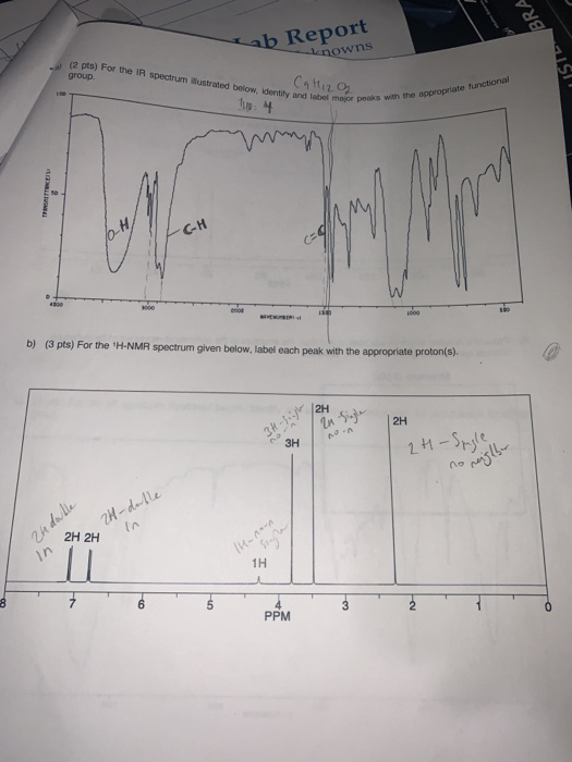 5 Lab Report Identification of Unknowns NAME: | Chegg.com