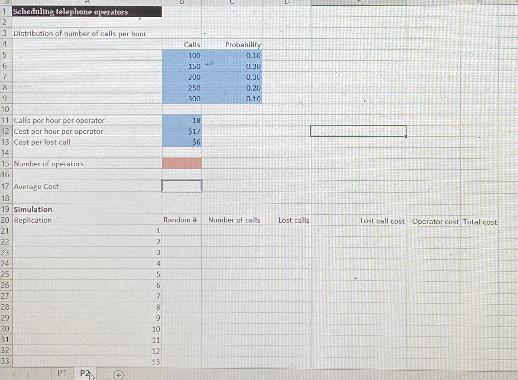 Solved How do calculate the empty cells witj cell | Chegg.com