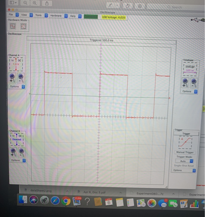 Solved 1. SQUARE WAVE: measurement using oscilloscope # | Chegg.com