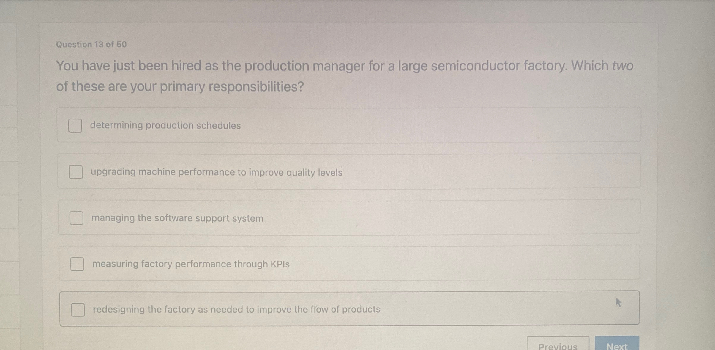 Solved Question 13 ﻿of 50You have just been hired as the | Chegg.com