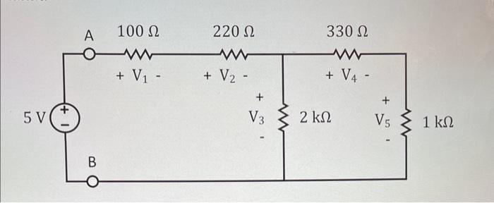 Solved please find values v1 through v5 | Chegg.com