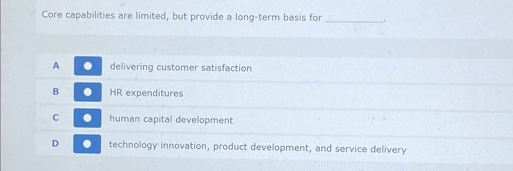 Solved Core capabilities are limited, ﻿but provide a | Chegg.com