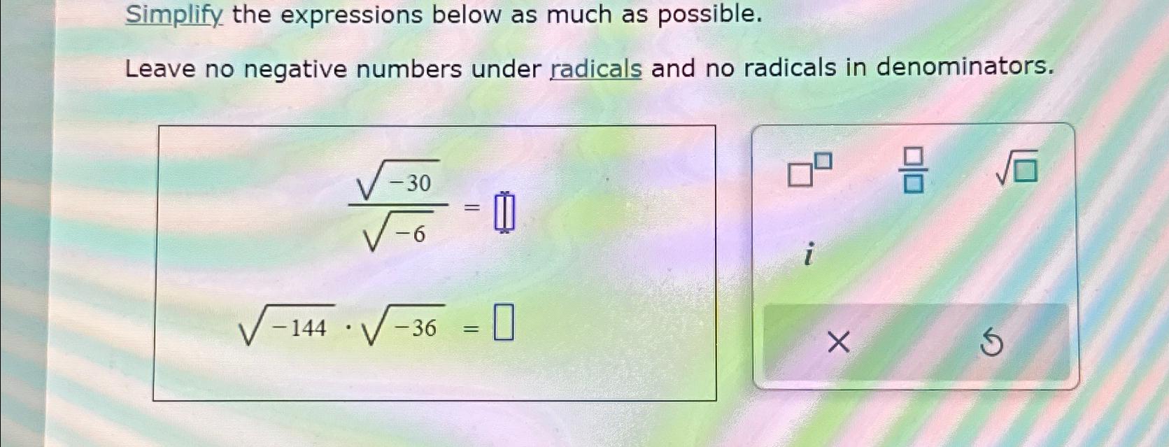 Solved Simplify the expressions below as much as | Chegg.com