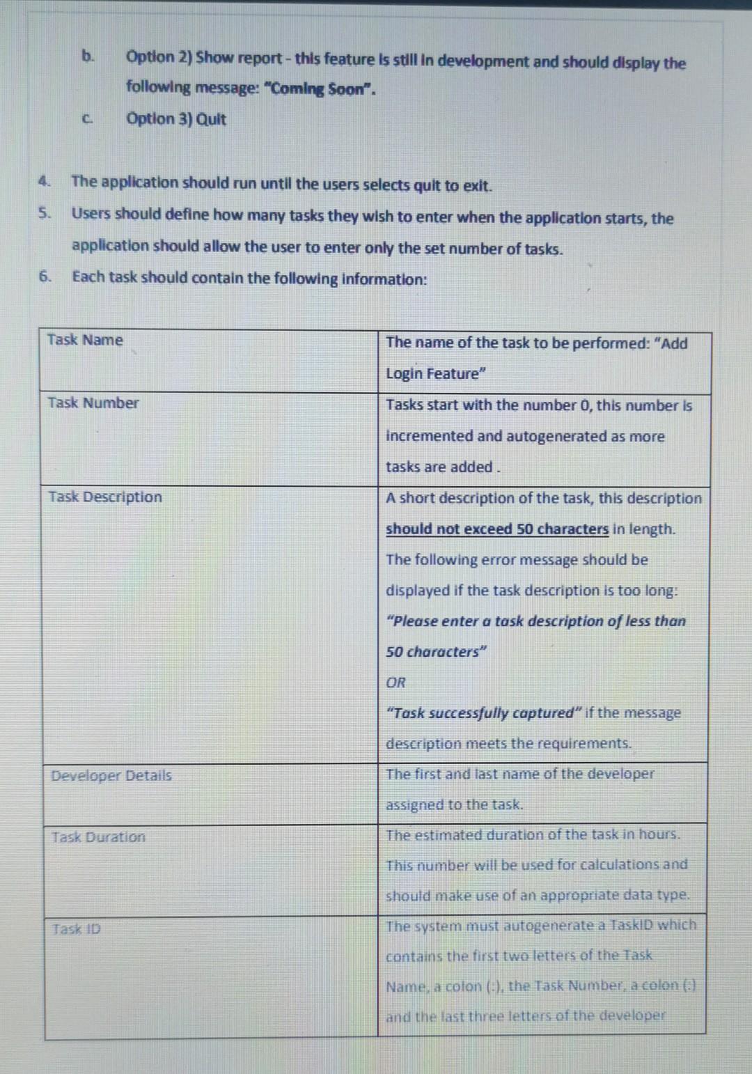 Solved I need help with the code for task 3 in the picture | Chegg.com
