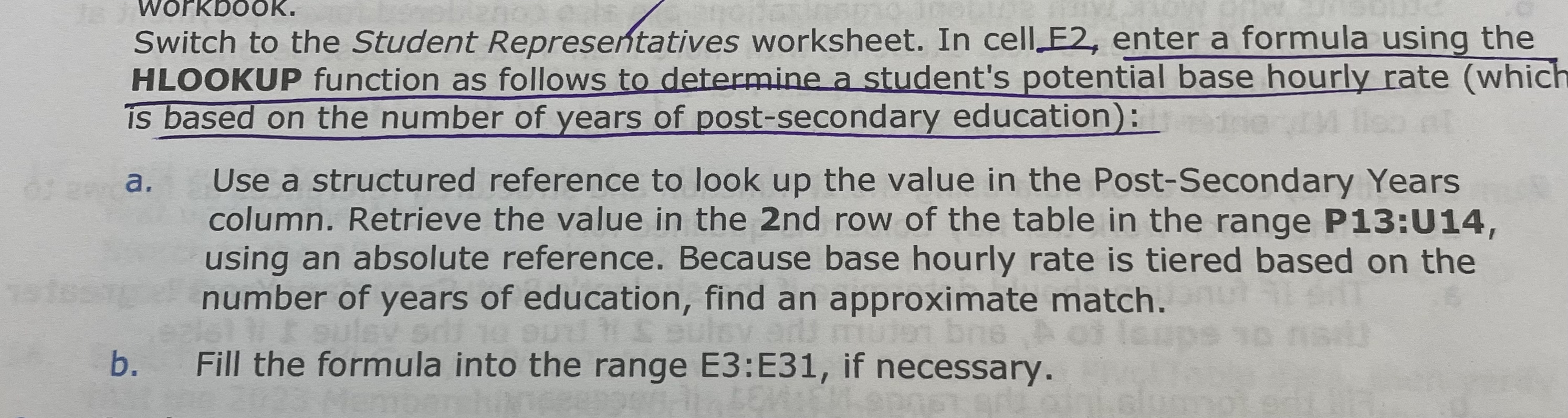 Solved Switch to the Student Representatives worksheet. In | Chegg.com Solved Switch to the Student Representatives worksheet. In | Chegg.com
