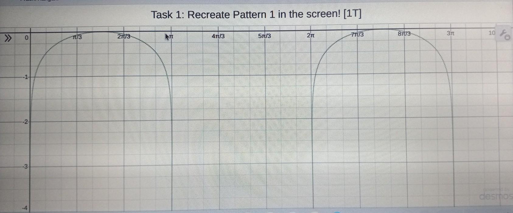 Solved Task 1: Recreate Pattern 1 in the screen! [1T] | Chegg.com