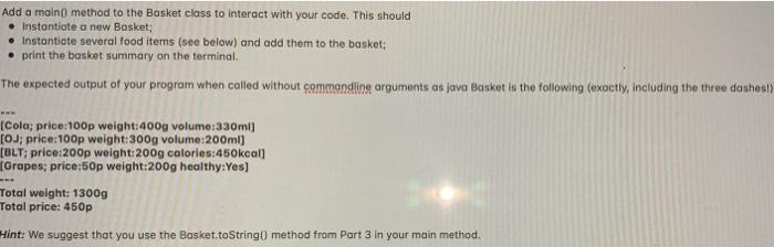 Solved Write Java code for the following, make sure it can | Chegg.com