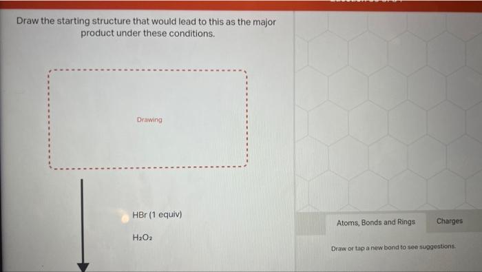Solved Draw the starting structure that would lead to this | Chegg.com
