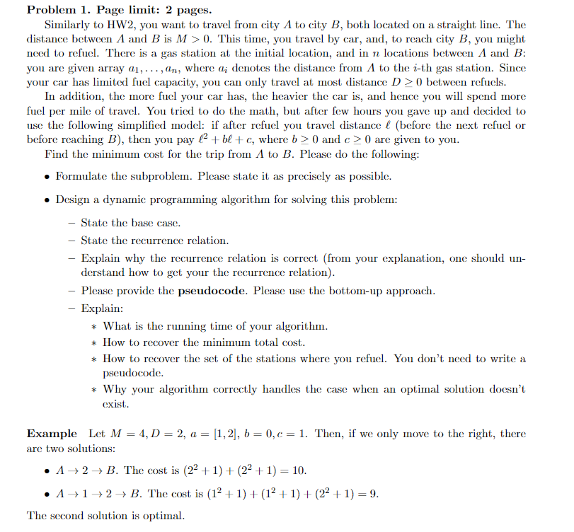 Solved You want to travel from city A ﻿to city B, ﻿both | Chegg.com