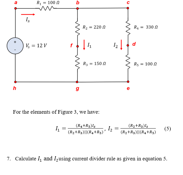 Solved Calculate I1 ﻿and I2 ﻿using current divider rule as | Chegg.com