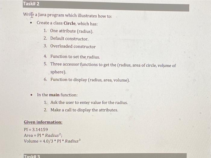 Solved Task# 1 Background: Create a class called Date that | Chegg.com