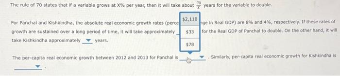 Solved 1. Economic growth basics The Real GDP and population | Chegg.com