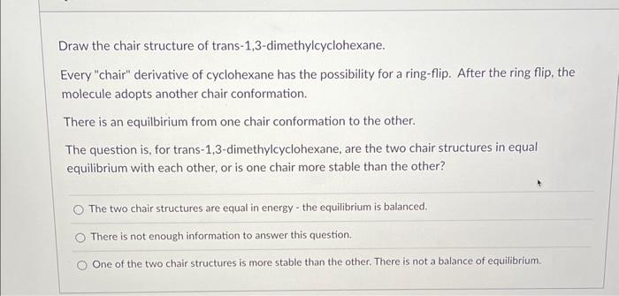 Solved Draw the chair structure of | Chegg.com