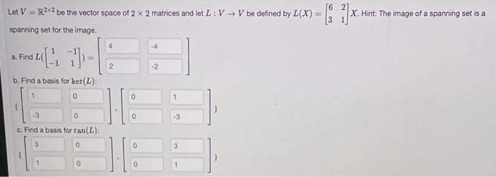 Solved Find the determinant of the linear transformation | Chegg.com